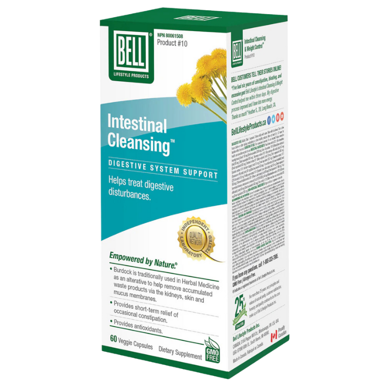 Bell #10 Intestinal Cleaning 60 Capsules – 12 Baskets Nutrition ...