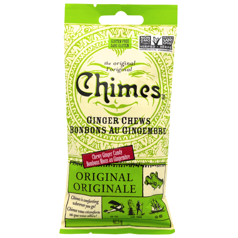 Chimes Original Ginger Chews 42.5g – 12 Baskets Nutrition & Health Co.